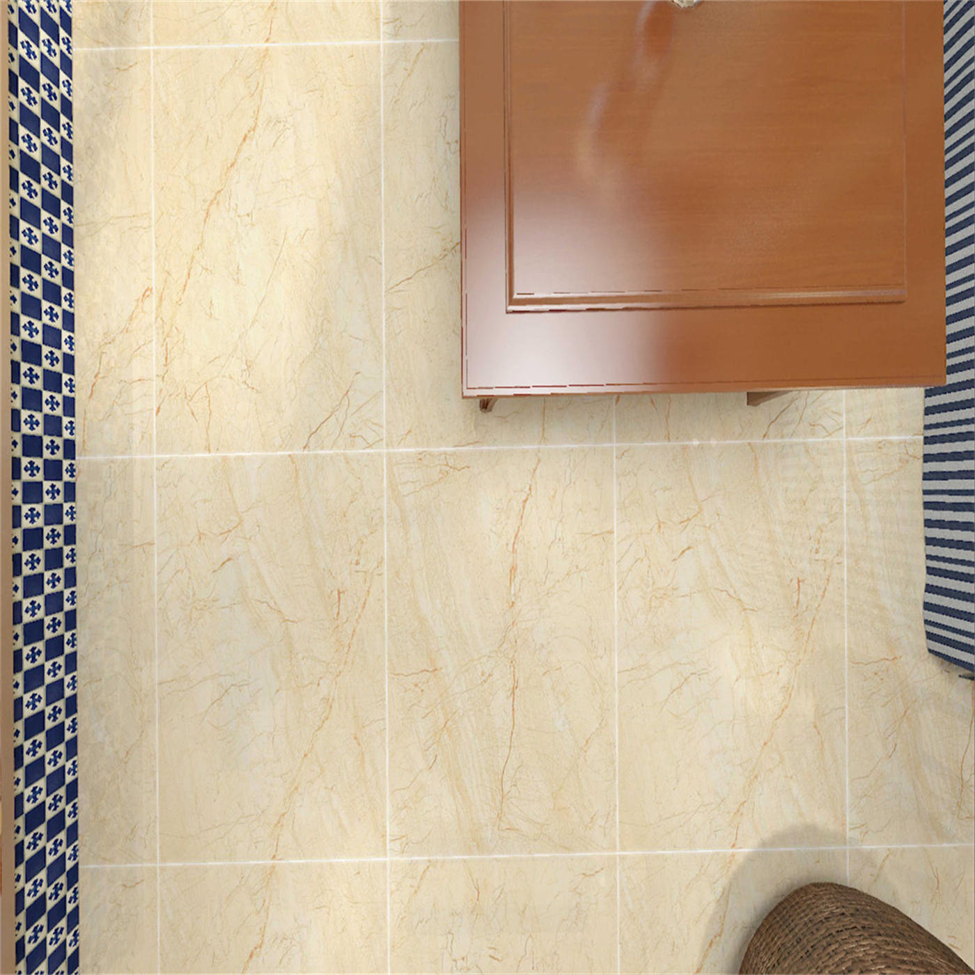 Beige Color Full Body Marble Glazed Porcelain Tile from China ...